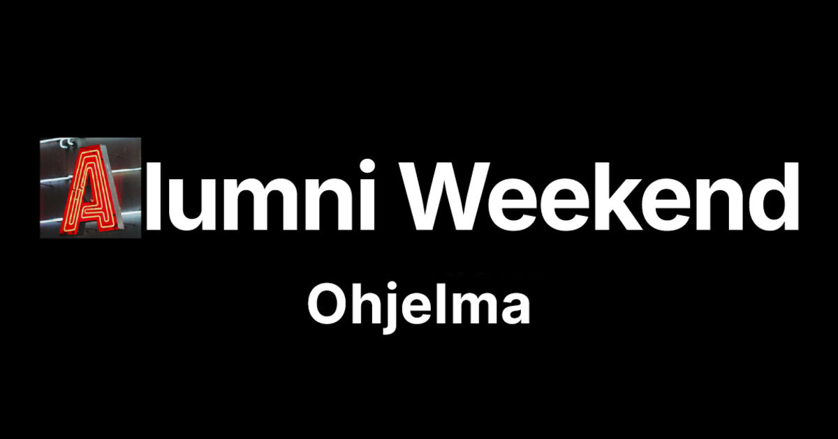 Ohjelma | Aalto-yliopisto