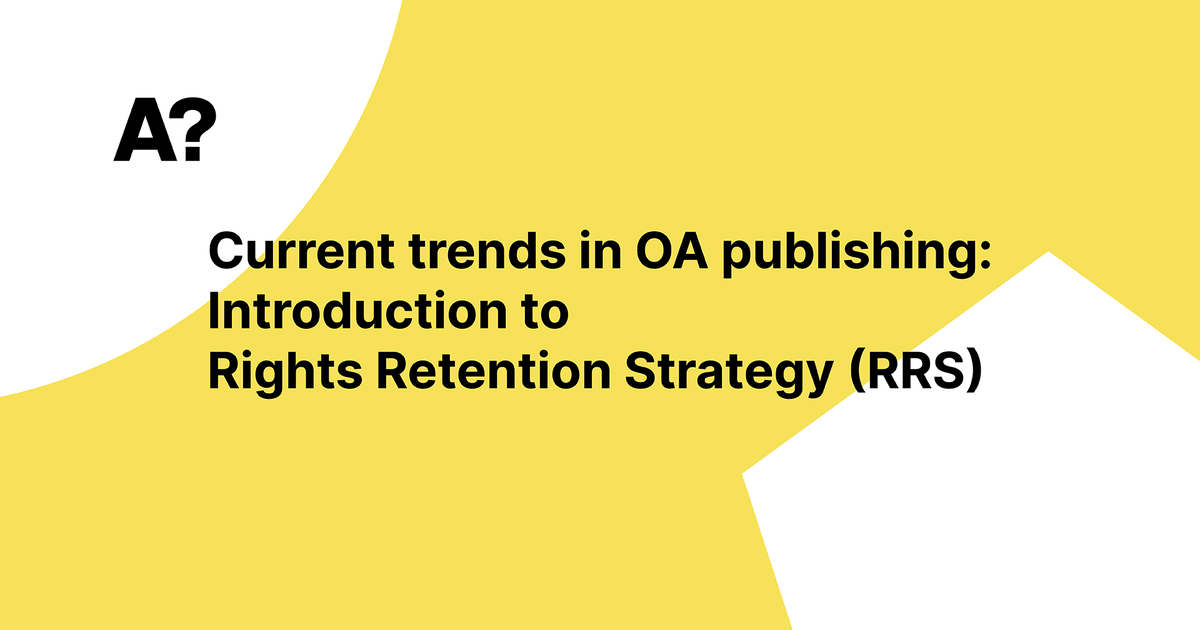Current trends in open access publishing: Introduction to Rights ...