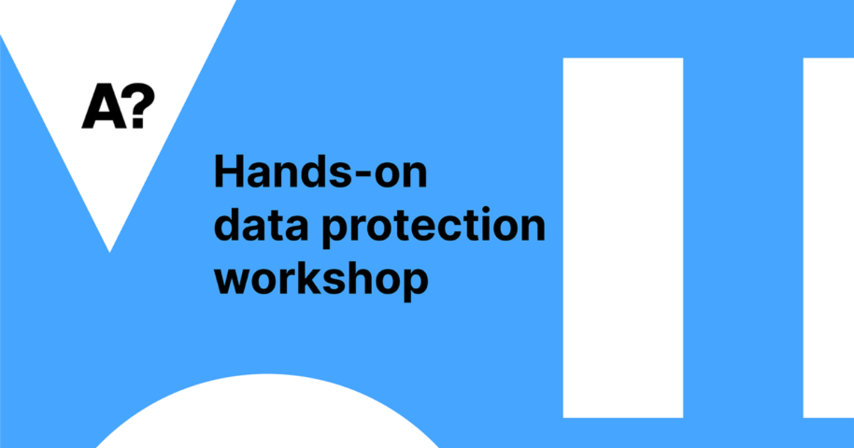 Hands-on Data Protection workshop 27 & 29 / January / 2026 | Aalto ...