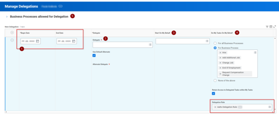 Delegating tasks in Workday | Aalto University