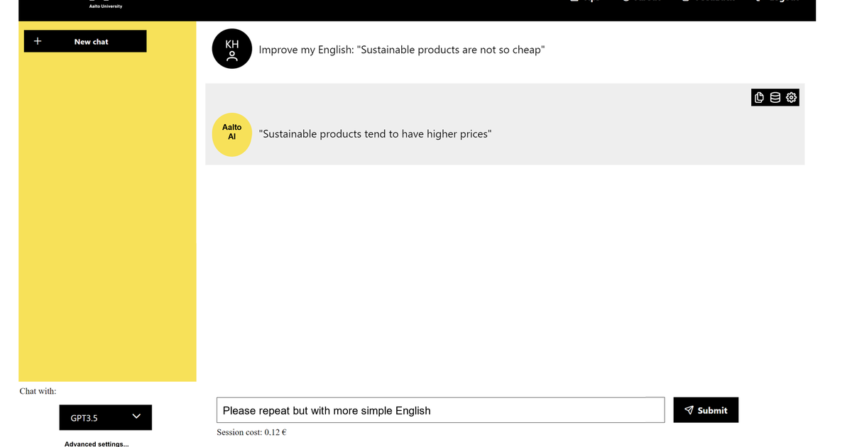 Aalto AI Assistant (former Aalto GPT) | Aalto University